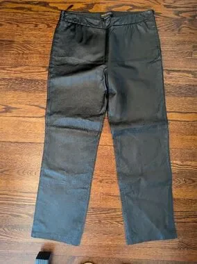 metrostyle | Pants & Jumpsuits | Metro Style Real Leather Pants | Poshmark